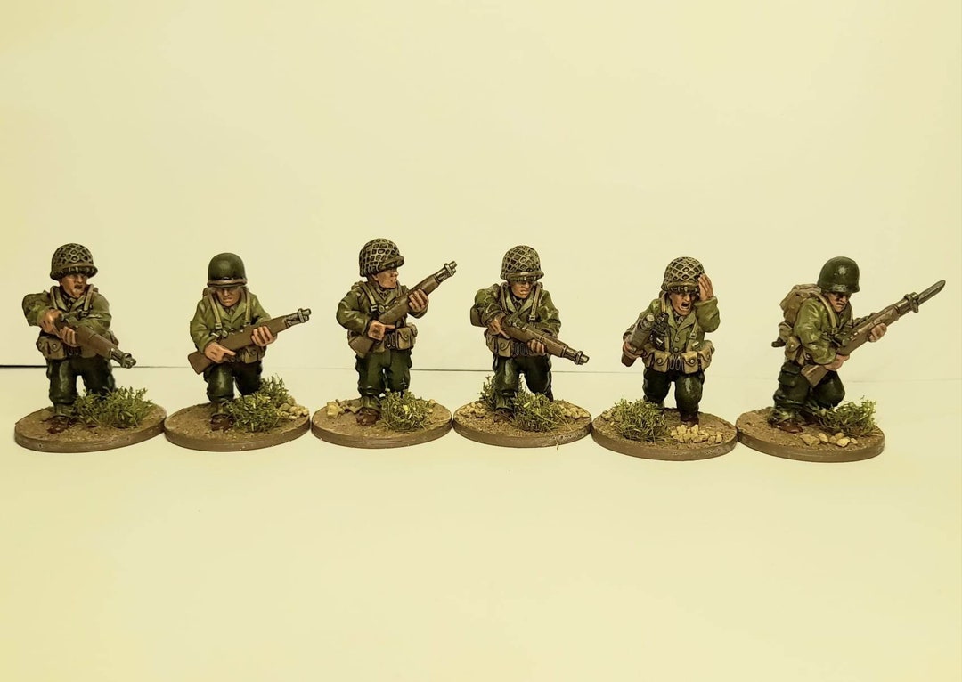WW2 US Rifle Squad - PUS 002 - Pre Painted - 28mm - Bolt Action - Etsy
