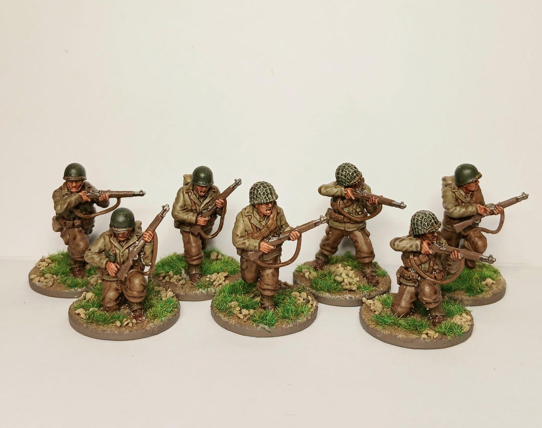 WW2 US Riflemen 02 X 7_hand Painted_28mm_bolt Action - Etsy