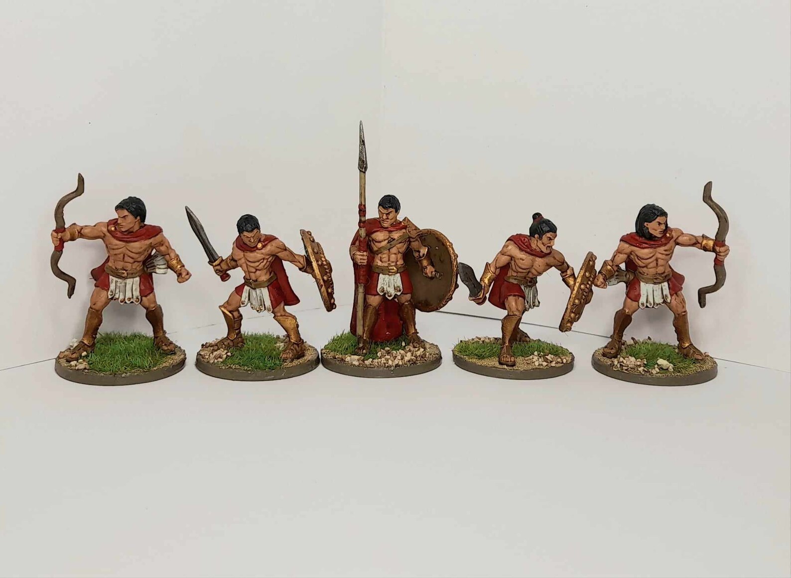 Spartan Male Warriors 005, 28mm, Prepainted Ready to Play, for Tabletop ...