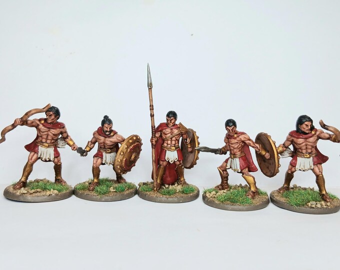 Spartan Male Warriors 005, 28mm, Prepainted Ready to Play, for Tabletop ...