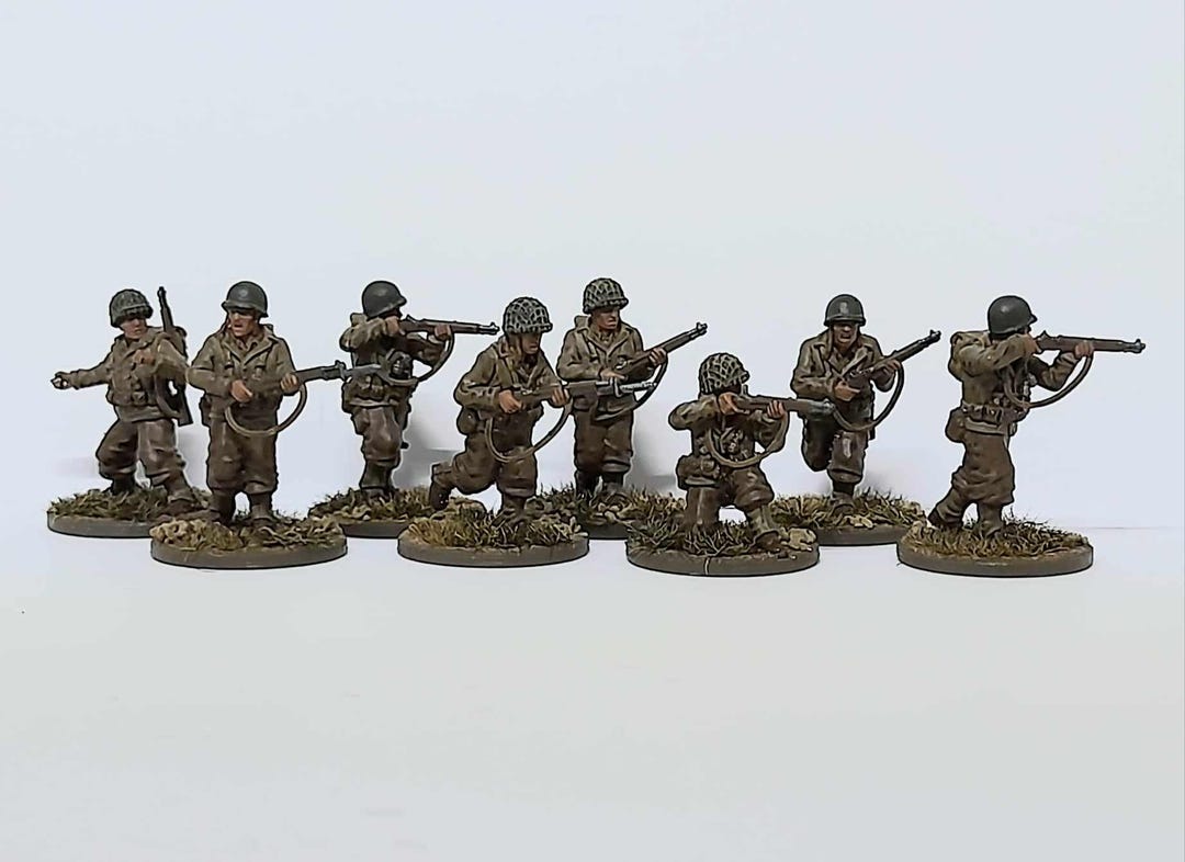 WW2 US Riflemen 03 X 8_hand Painted_28mm_bolt Action - Etsy