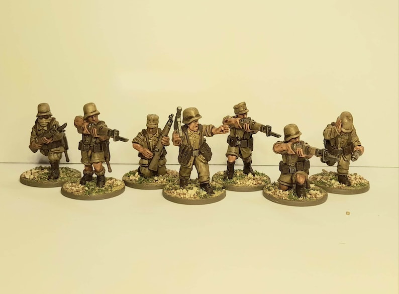 WW2 Africa Core Rifle Squad 2, 28mm, Hand Painted, Bolt Action - Etsy