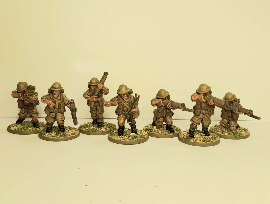 WW2 8th Army Rifle Squad 2, 28mm, Hand Painted, Bolt Action - Etsy