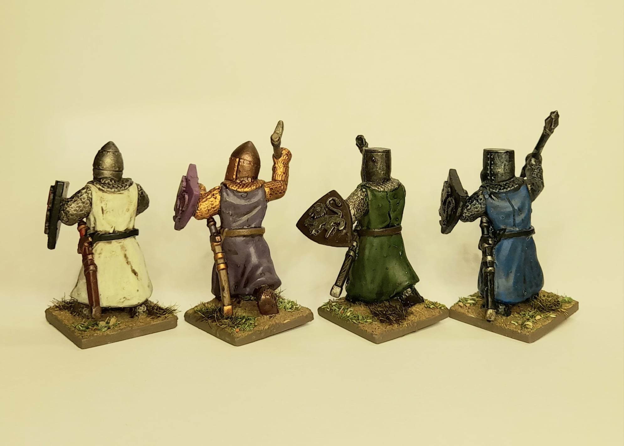 Medievil Knights-hand Painted-28mm-rpgs-tabletop Gaming - Etsy
