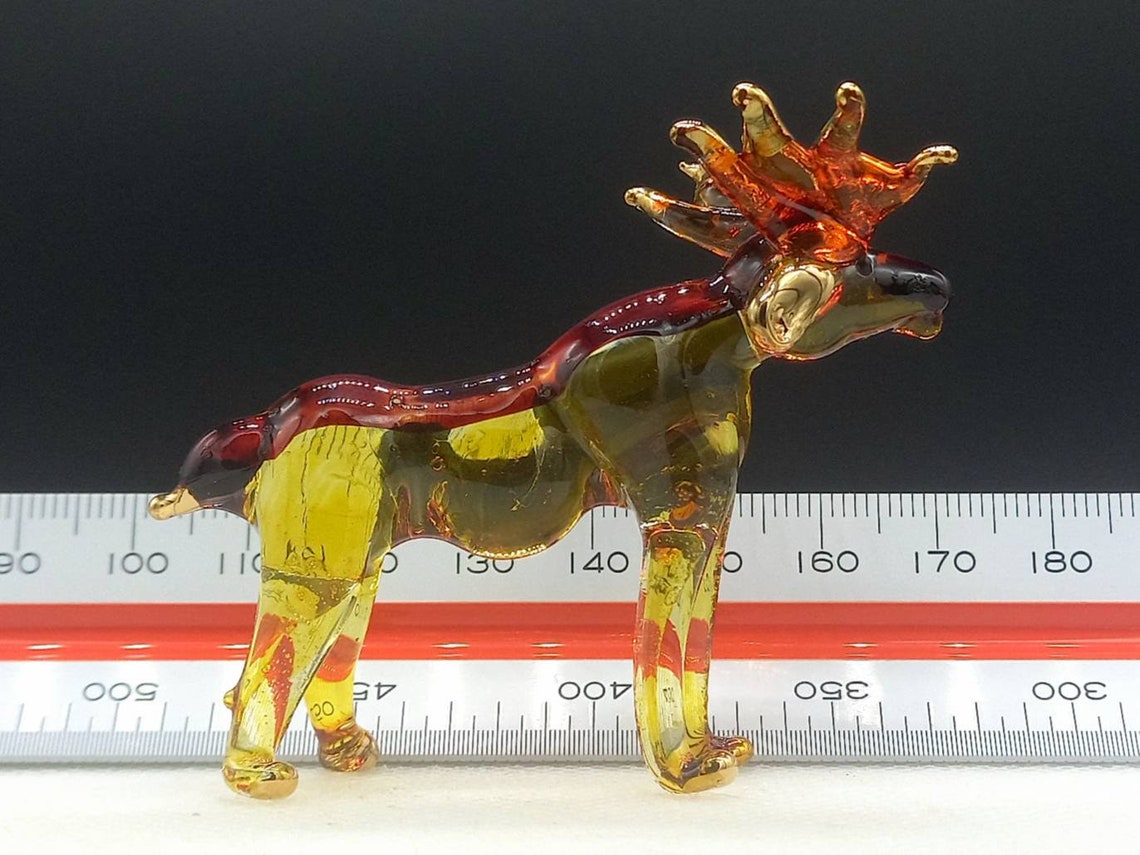 Handmade Moose Glass Blown Figurine Tiny Moose Glass - Etsy