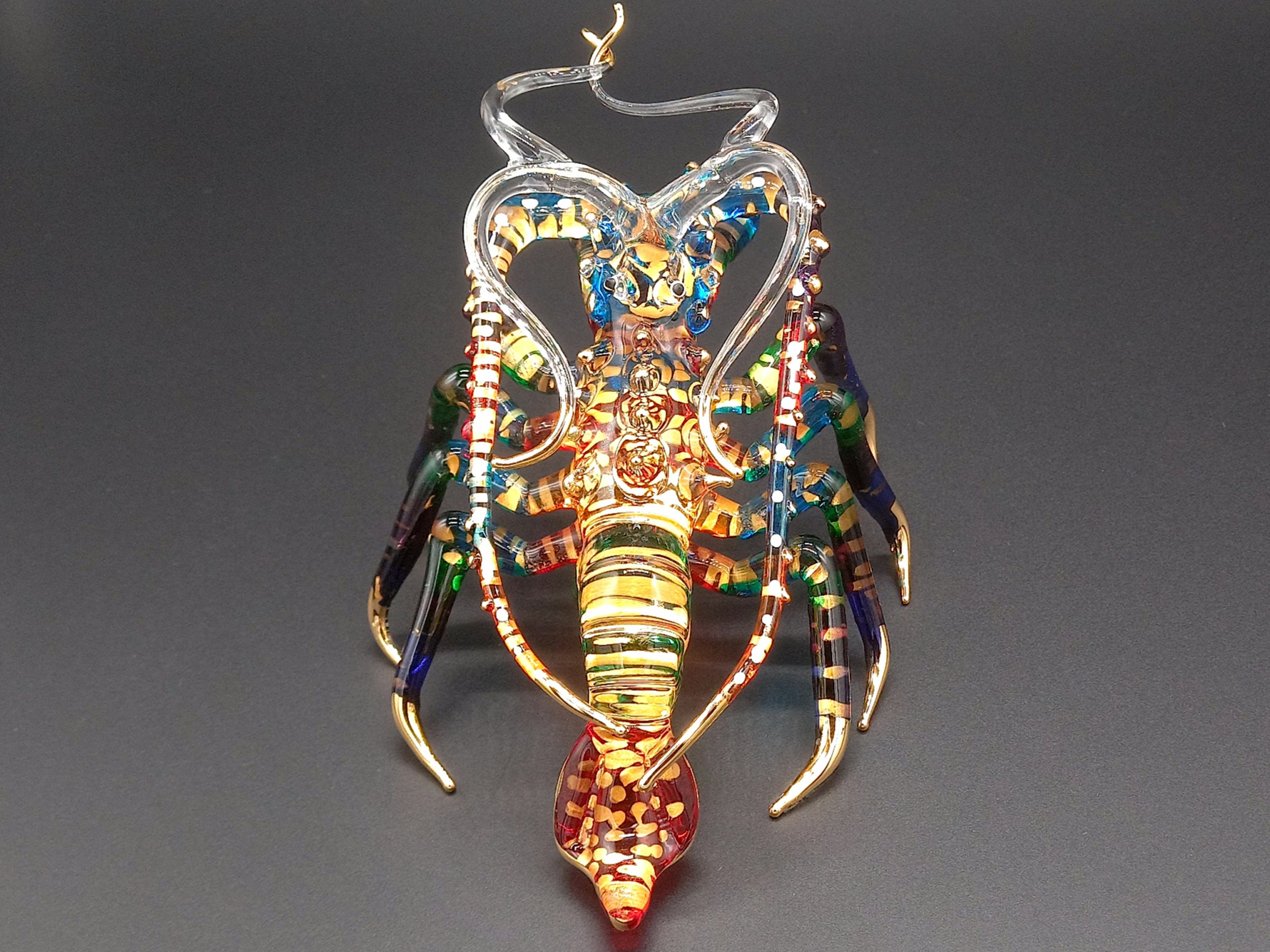 Giant Lobster Glass Blown Figurine , Colorful Lobster - Etsy
