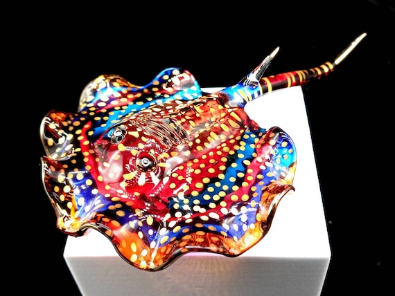 Handmade Stingray Glass Blown Figurine Giant Stingray Glass - Etsy