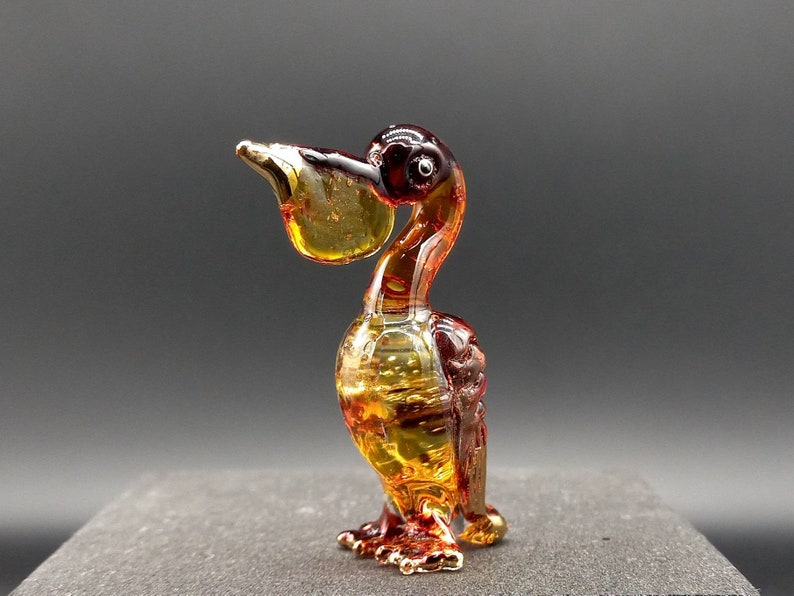 Handmade Pelican Glass Blown Figurine Tiny Bird Glass - Etsy