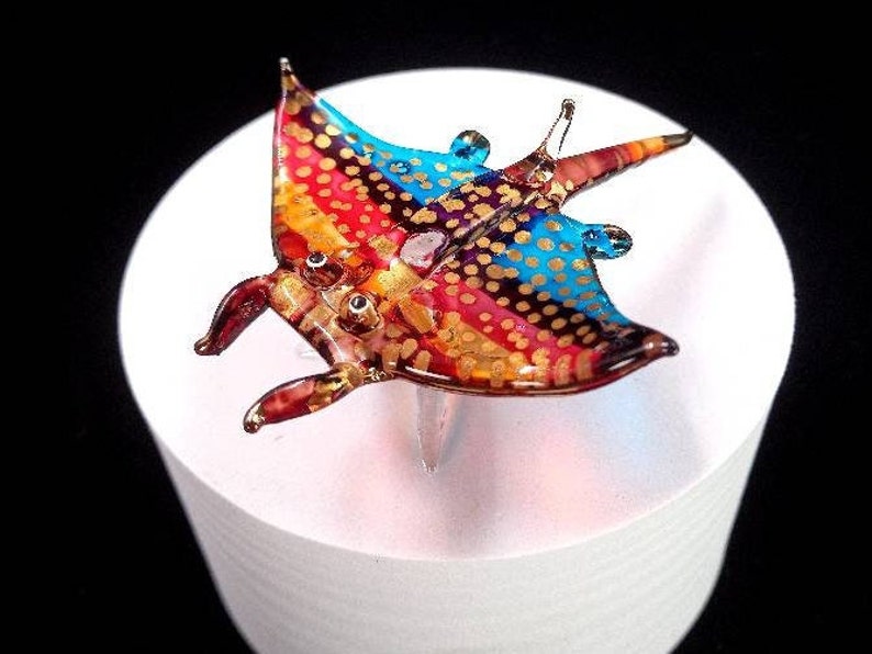 Blown Glass Stingray Glass Figurines Stingray Figurine Animal Figurine ...