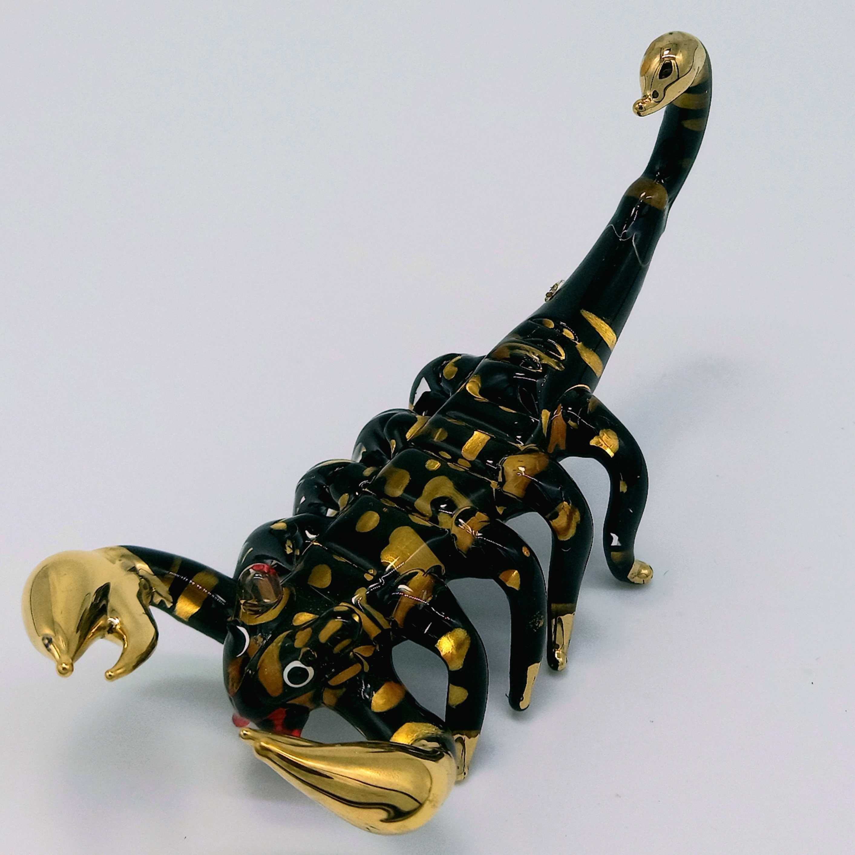Scorpion Glass Blown Scorpion Figurine Red Black Scorpion - Etsy UK