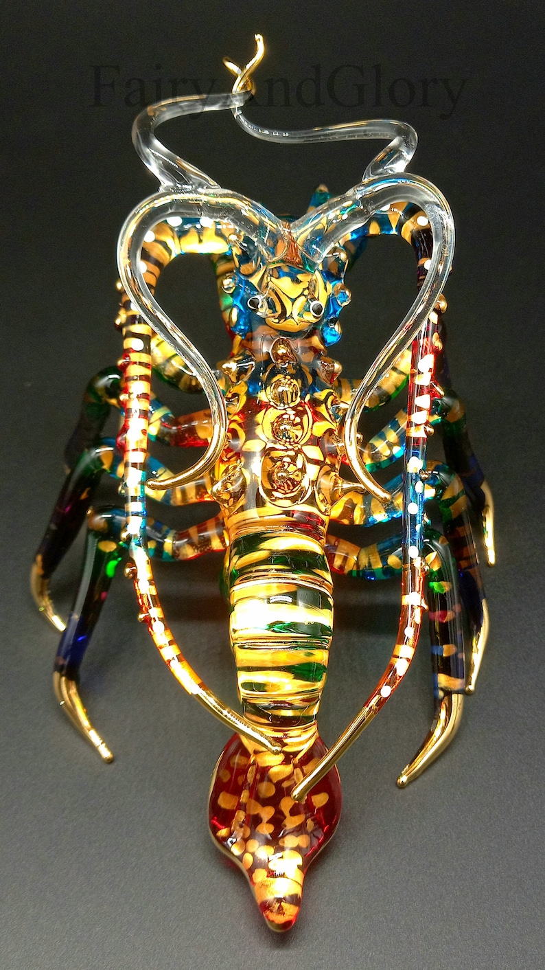 King Lobster, Rainbow Lobster, Colorful Lobster, Lobster Figurine ...