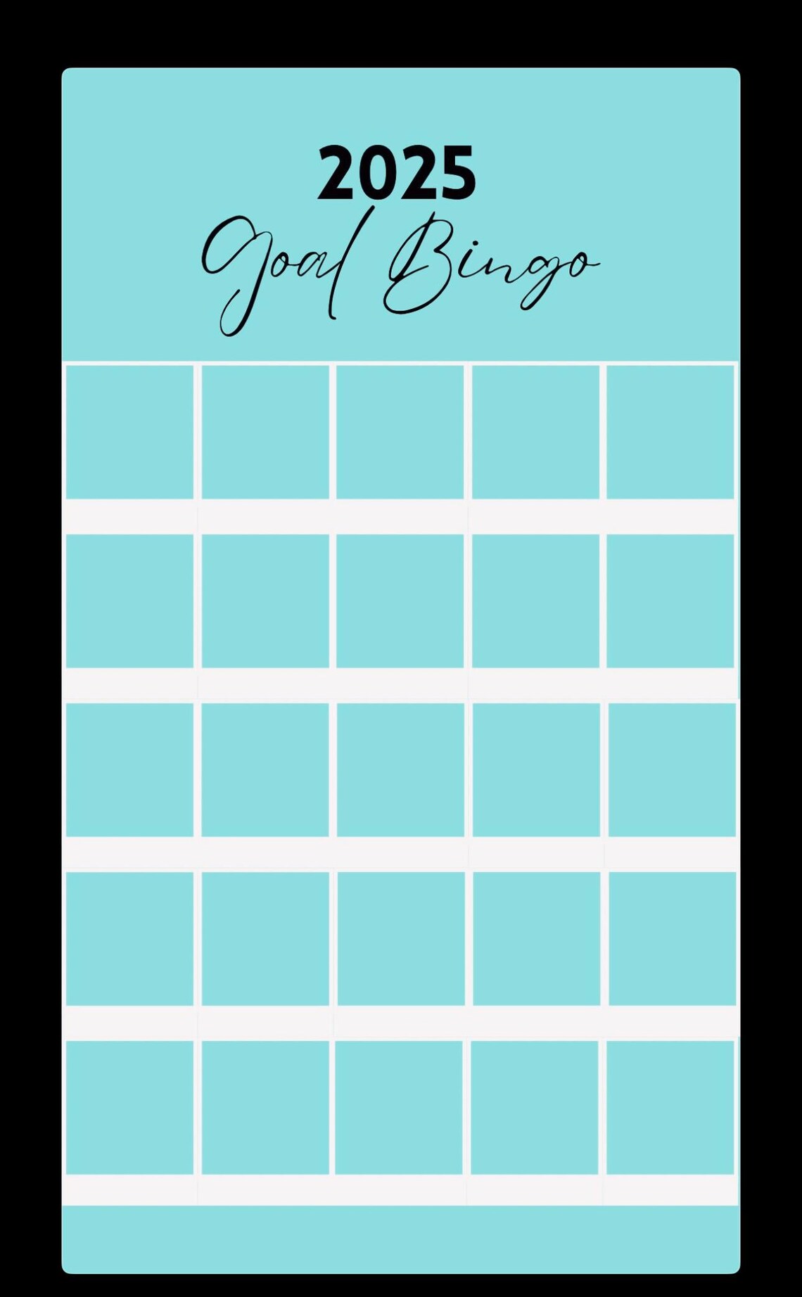 2025 Goal Bingo Vision Board - Etsy Canada