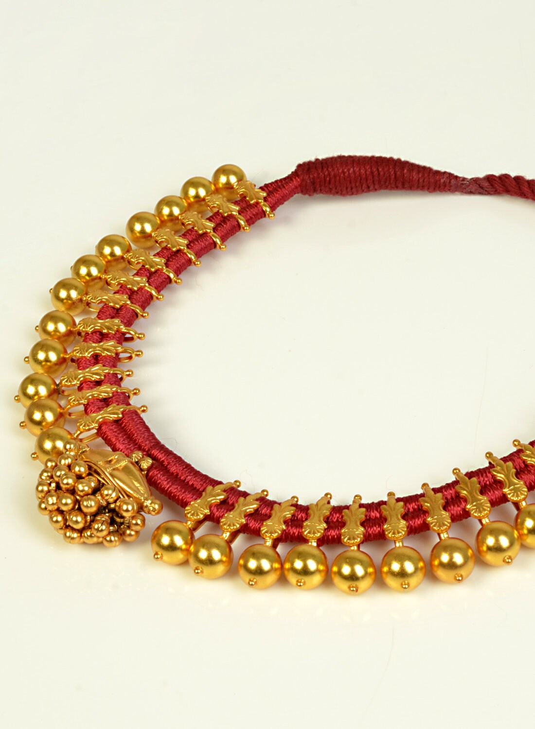 Dholki Necklace, Silver Dholki Mala, Dholki Choker Mala,925 Silver Gold ...