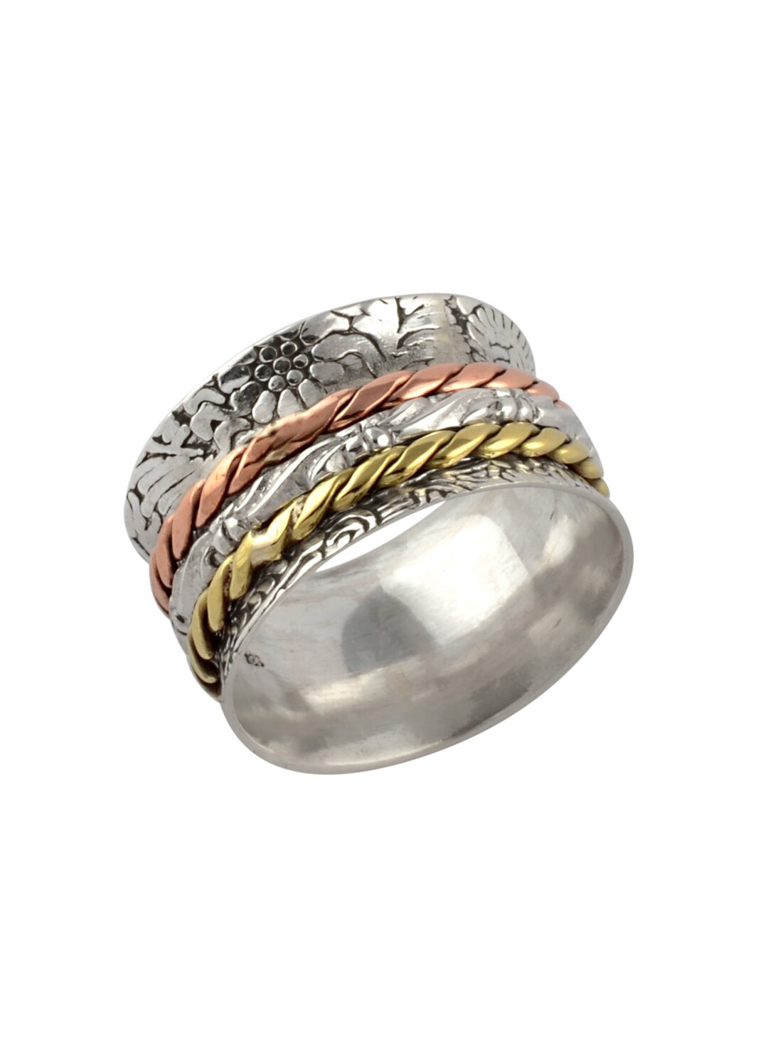 Most Popular Spinner Ring, Quality Textured Ring, Spinning Band, Multi ...