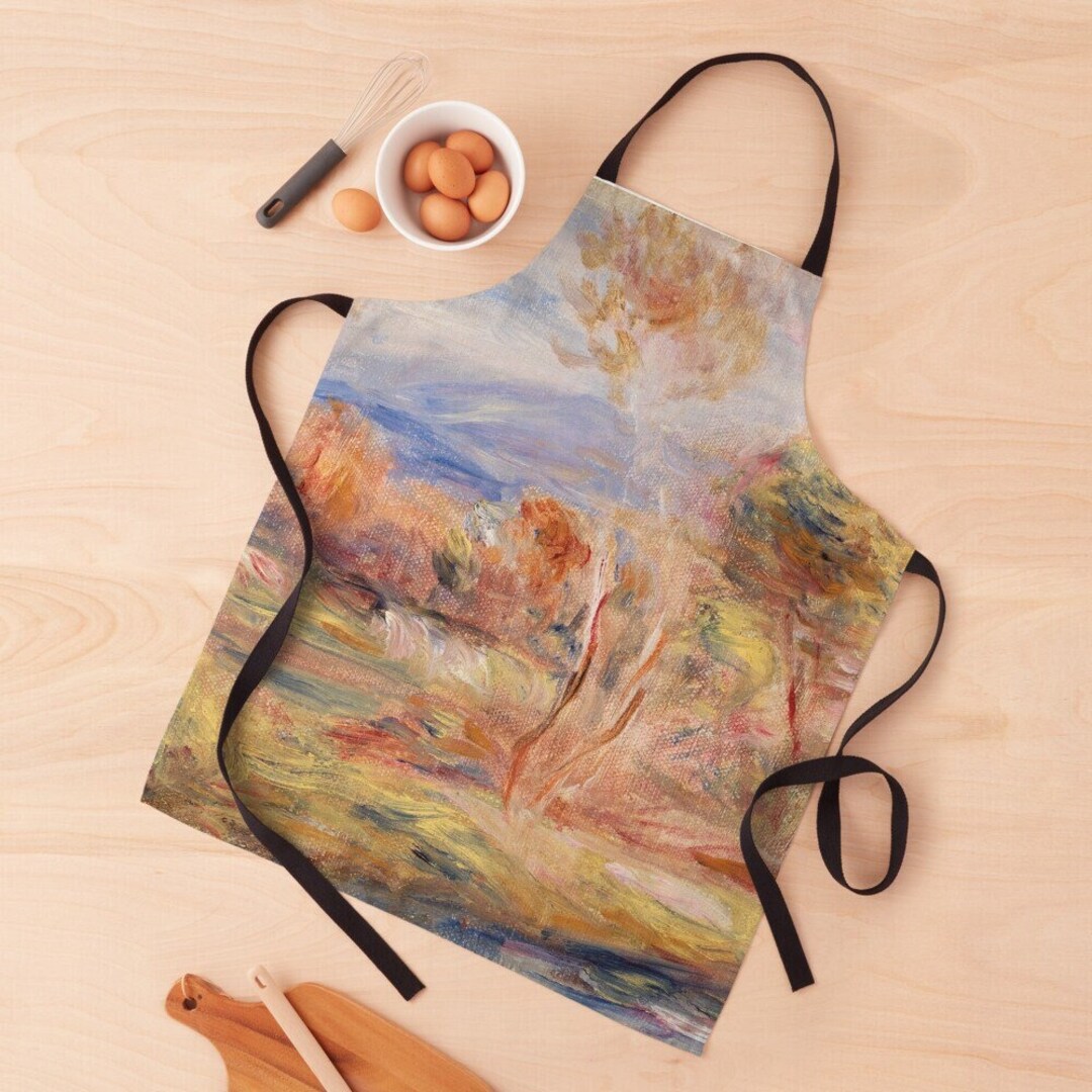 Kitchen Apron Auguste Renoir Seated Woman With Sea in the - Etsy