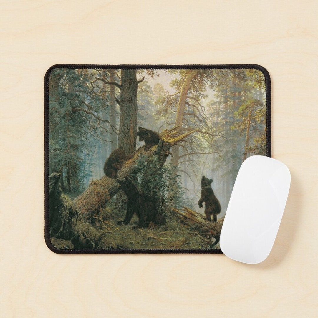Mouse Pad, Morning in a Pine Forest, by Ivan Shishkin and Konstantin ...