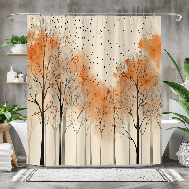Tree Shower Curtain - Etsy