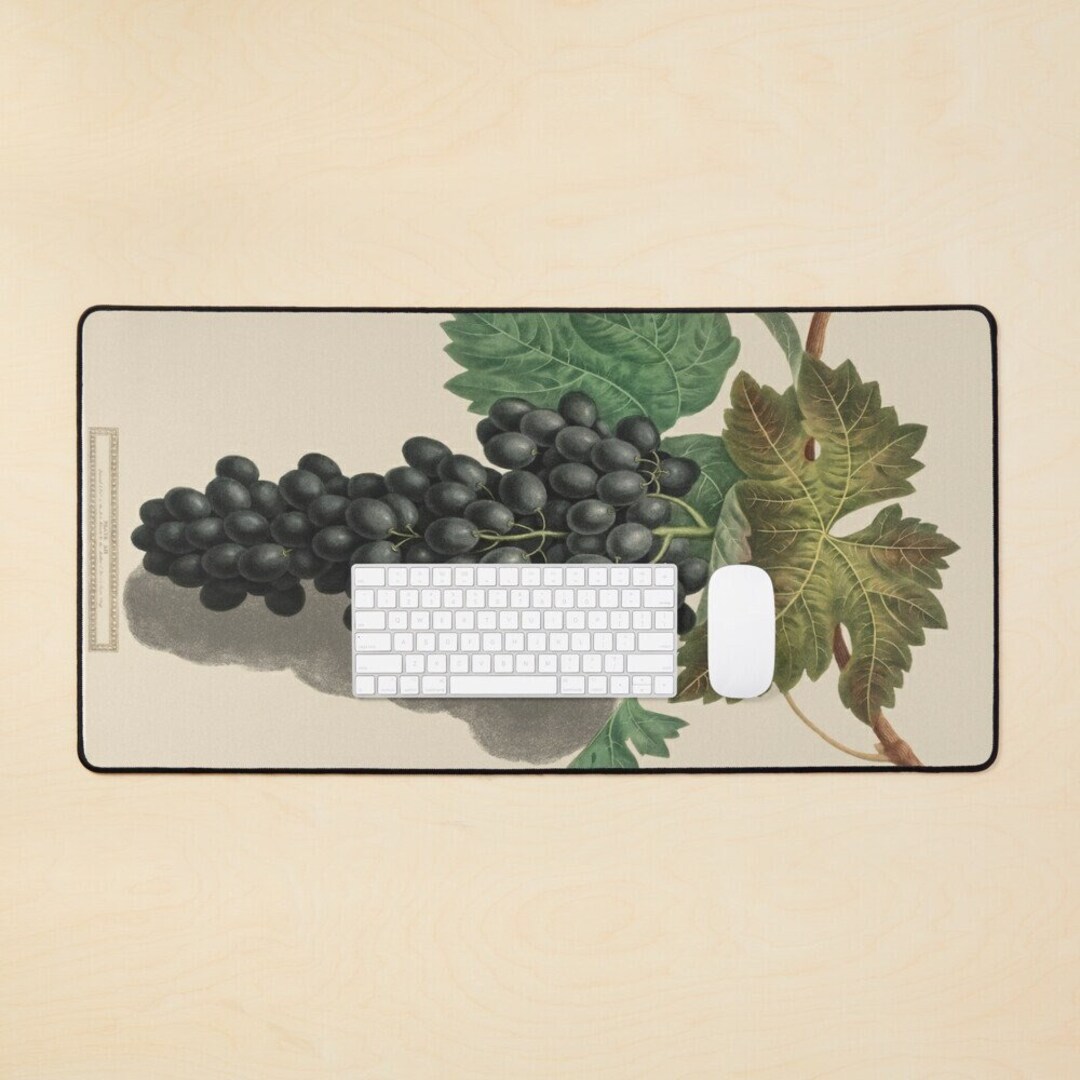 Desk Mat Illustration Grape Images XXL Big Extended Gaming - Etsy