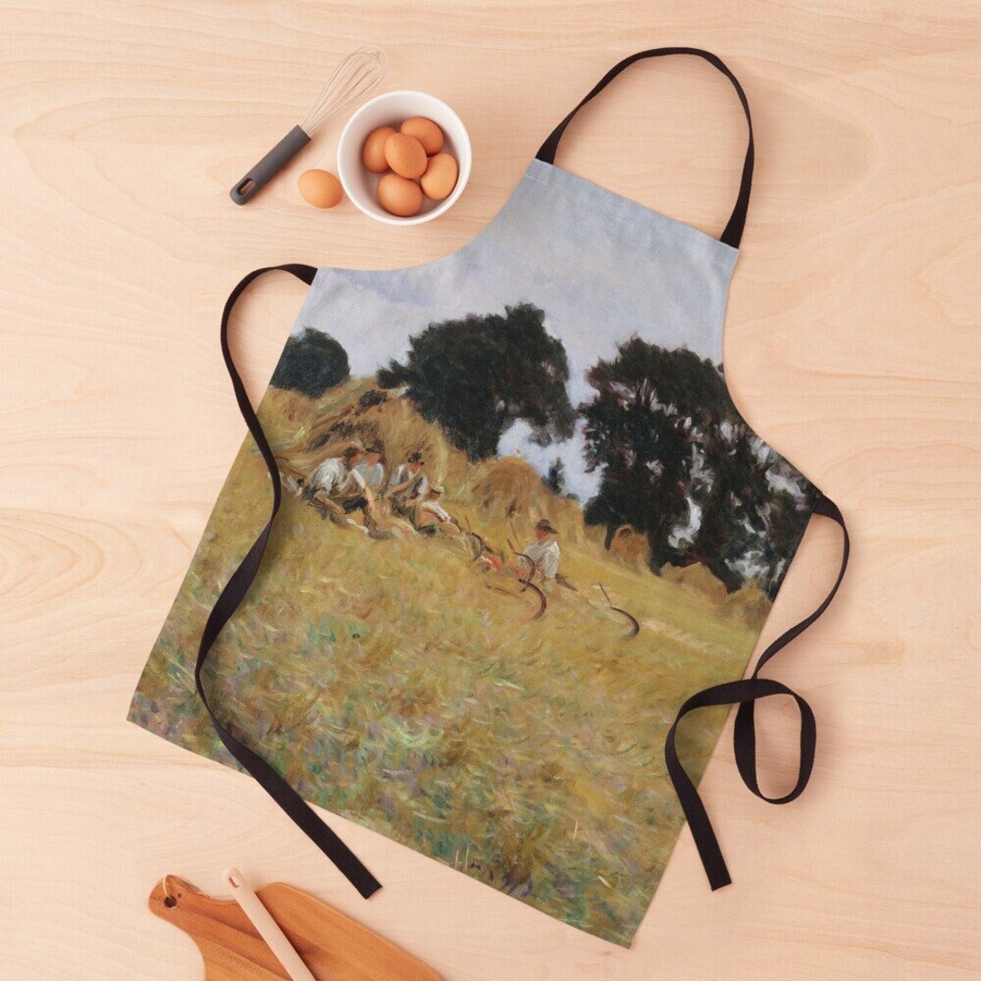 Kitchen Apron, Reapers Resting in a Wheat Field, John Singer Sargent ...