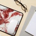 Chic Pink and White Marble Mouse Pad - Elegant, Smooth Surface for ...