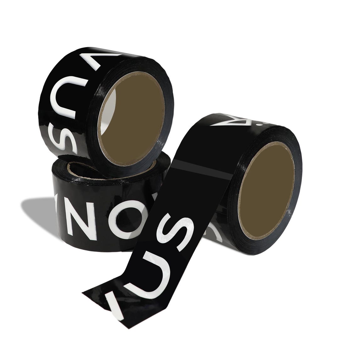 Custom Plastic Adhesive Tape, Minimum Order Quantity 12 Rolls ...