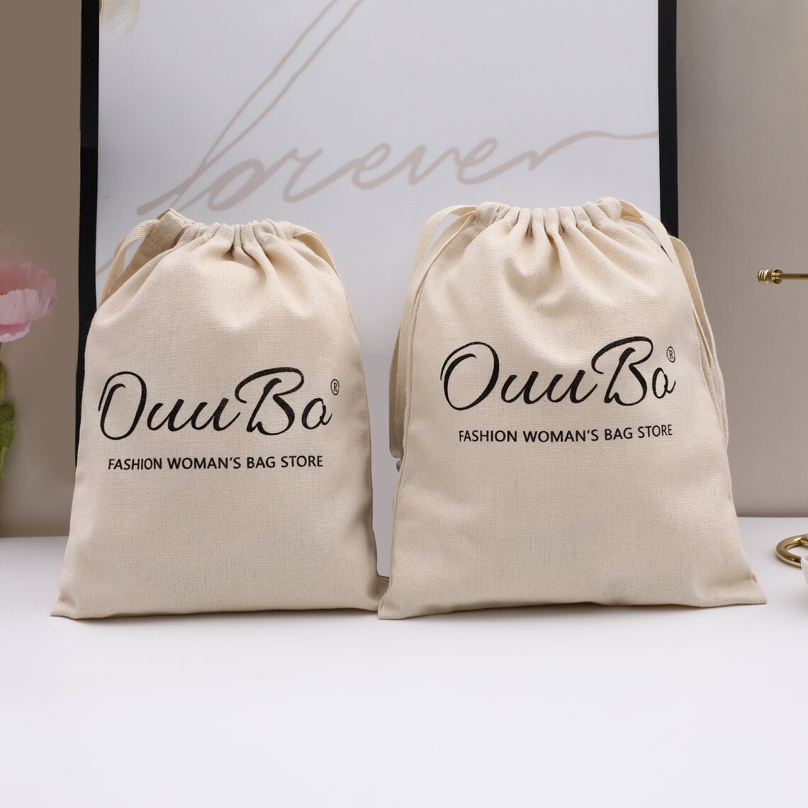 Customized High Quality Cotton Drawstring Pouch Handbag - Etsy