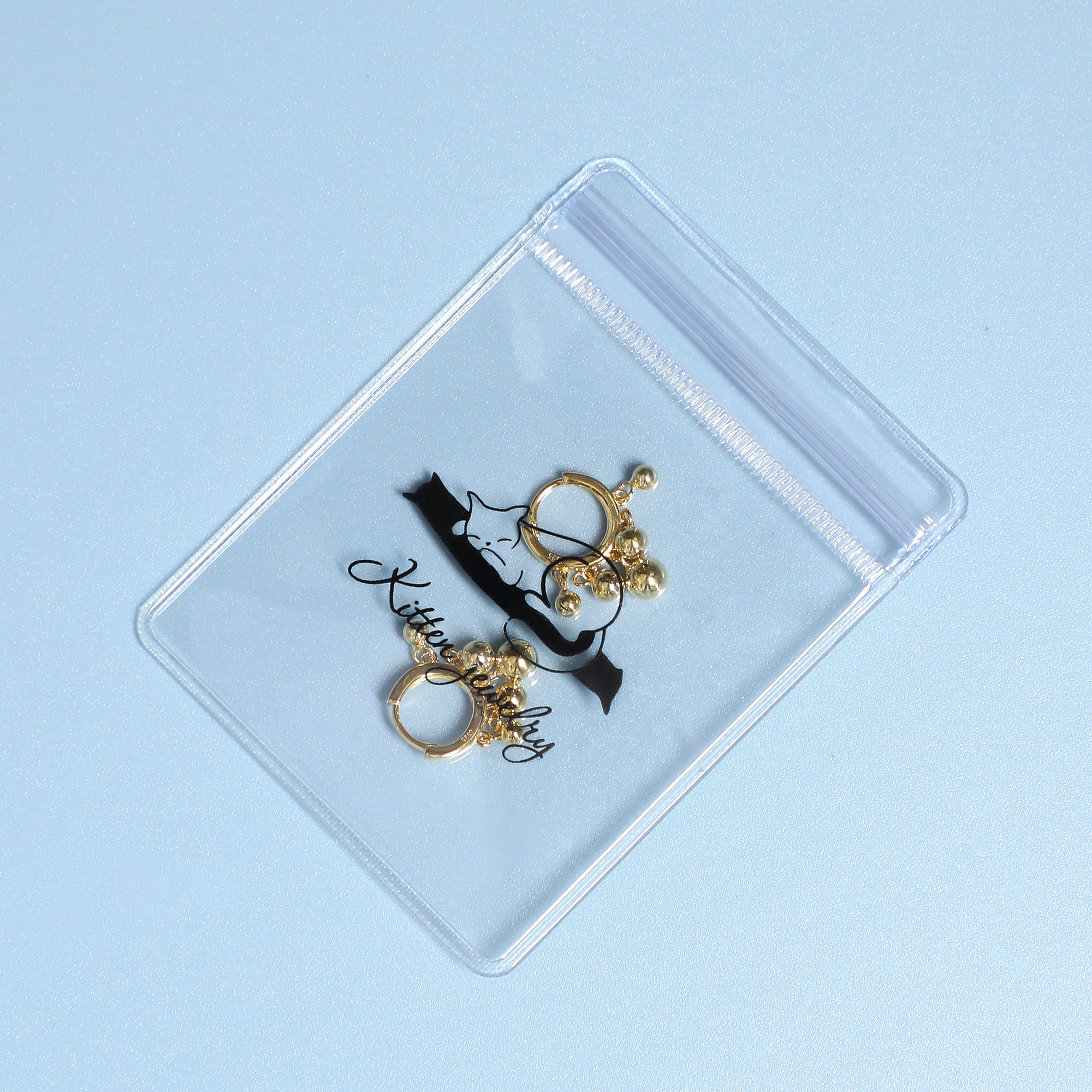 100 Custom Jewelry Pouch Pvc Transparent Ziplock - Etsy