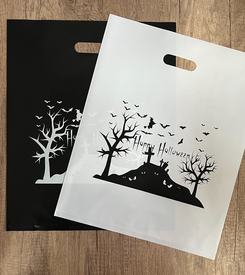 Custom White Plastic Shopping Bagcustom Boutique Bag High - Etsy