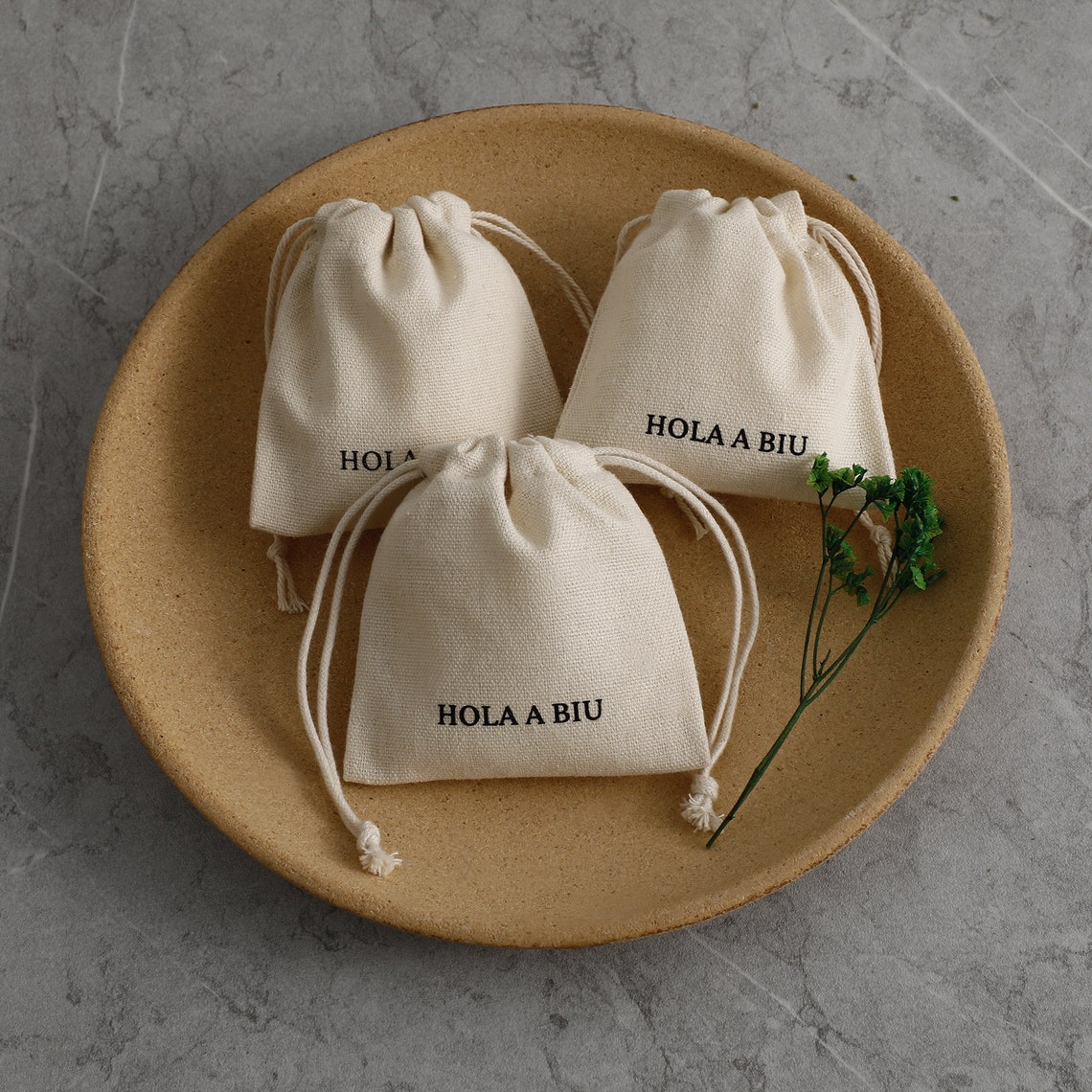 100 Custom Cotton Drawstring Jewelry Bags - Personalized Logo Packaging ...