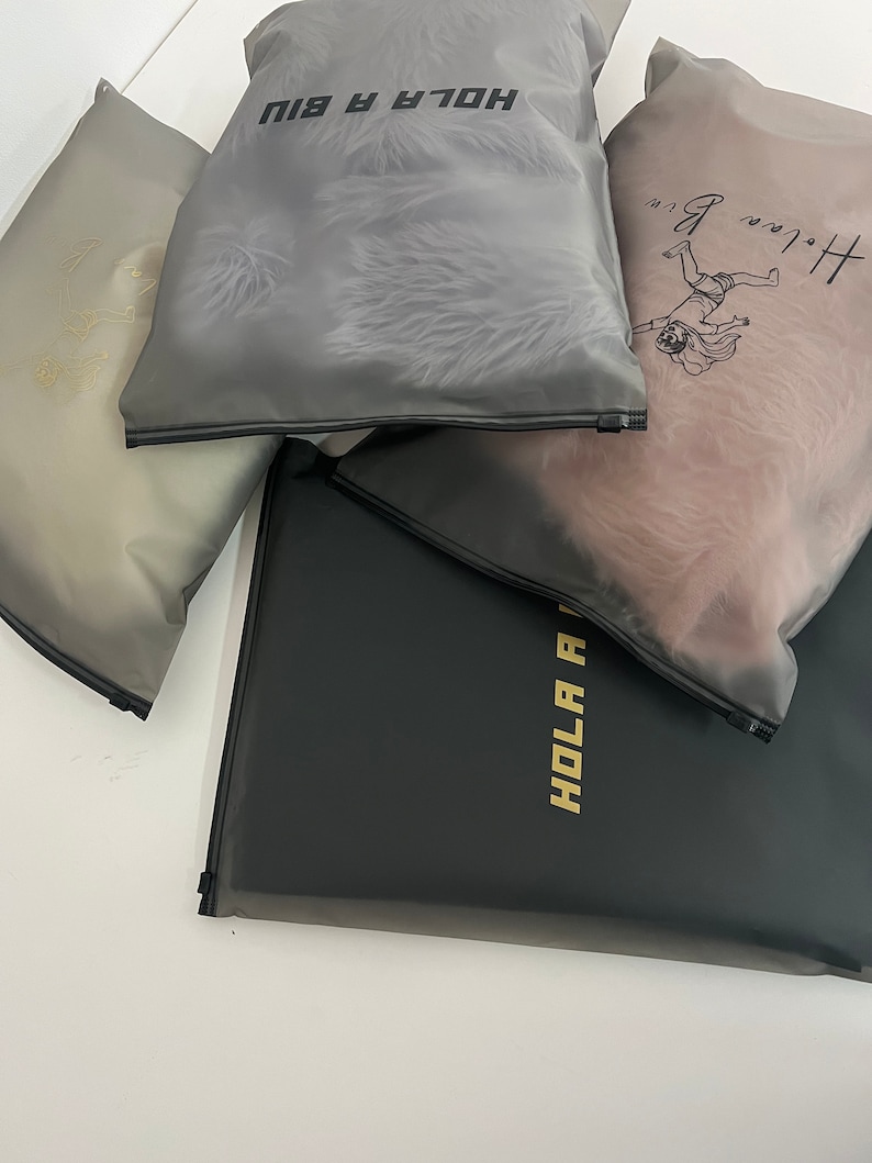 Custom High Quality Black Matte Bag for Packing Clothes - Etsy