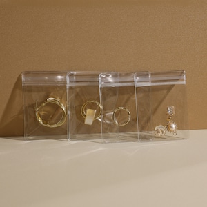 100 Custom Jewelry Pouch, Pvc Transparent Bag，customized High-quality ...