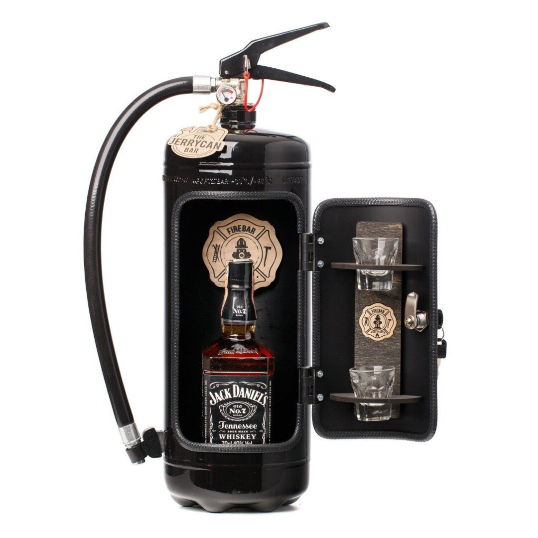 Firefighter Gift Mini Bar Gift for Him Whiskey Set Birthday Gift for ...