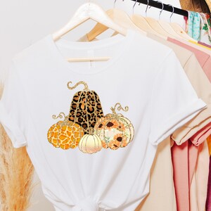 Leopard Pumpkin Thanksgiving Sublimation Design Gold Pumpkins - Etsy