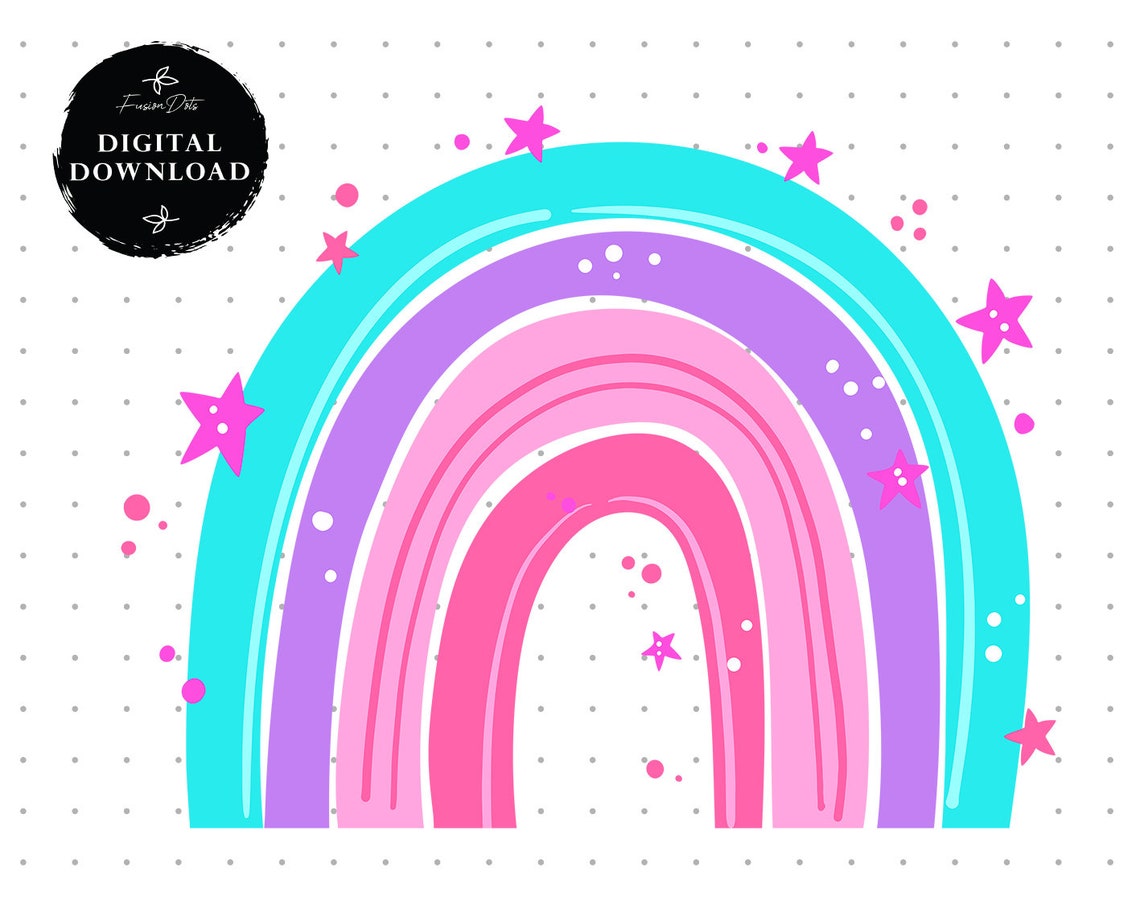 Rainbow Clipart Watercolor Pastel Clipart Clip Art Rainbow - Etsy