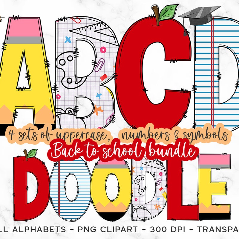 Doodle Alphabet - Etsy