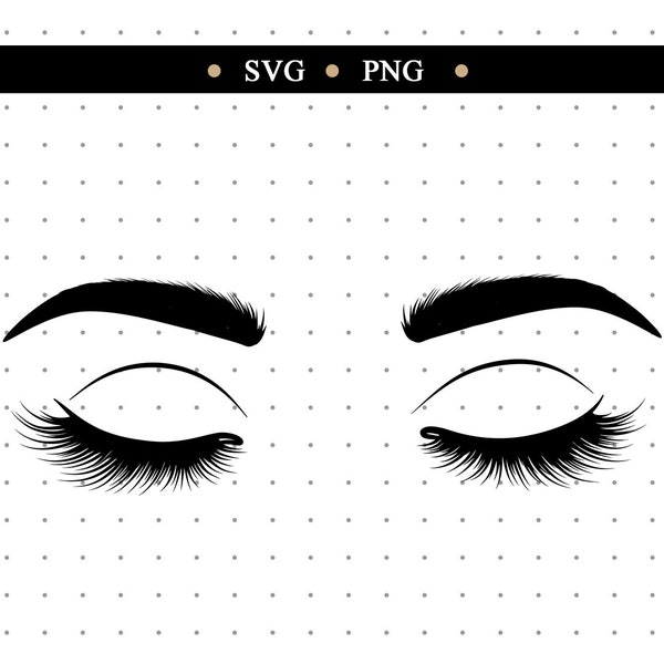 Eyelashes Svg - Etsy
