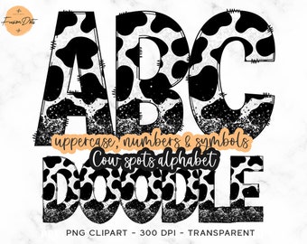 Digital Download | Western Doodle Cow Print Pattern Fill | PNG Clipart ...