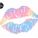 Lip Clip Art Png Lips Clipart Rainbow Lips Sublimation Clipart Lips ...