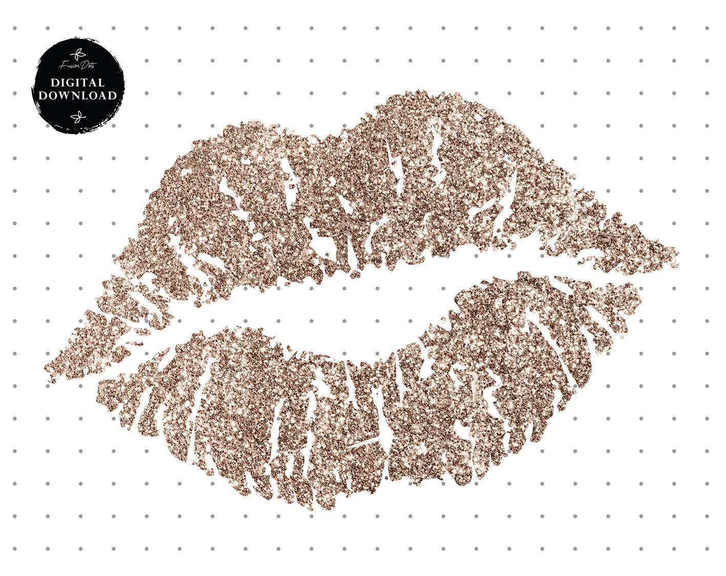 Golden Glitter Lips Clipart Lips Png Lips Clipart Glitter - Etsy