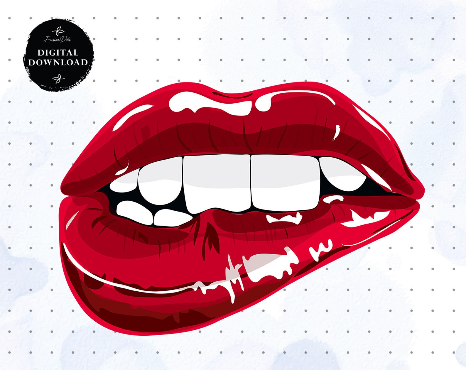 Red Lips Clip Art Sparkling Lips Png Digital Shirt Printable | Etsy