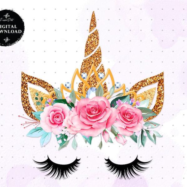 Glitter Unicorn Clip - Etsy