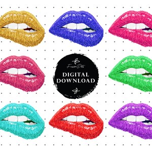 51 Lips Clipart Bundle, Lips Sublimation, Lips PNG, Handmade PNG ...