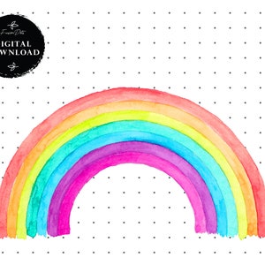 10 Rainbows Clipart Sublimation Design, Rainbows Pastel Digital Clipart ...
