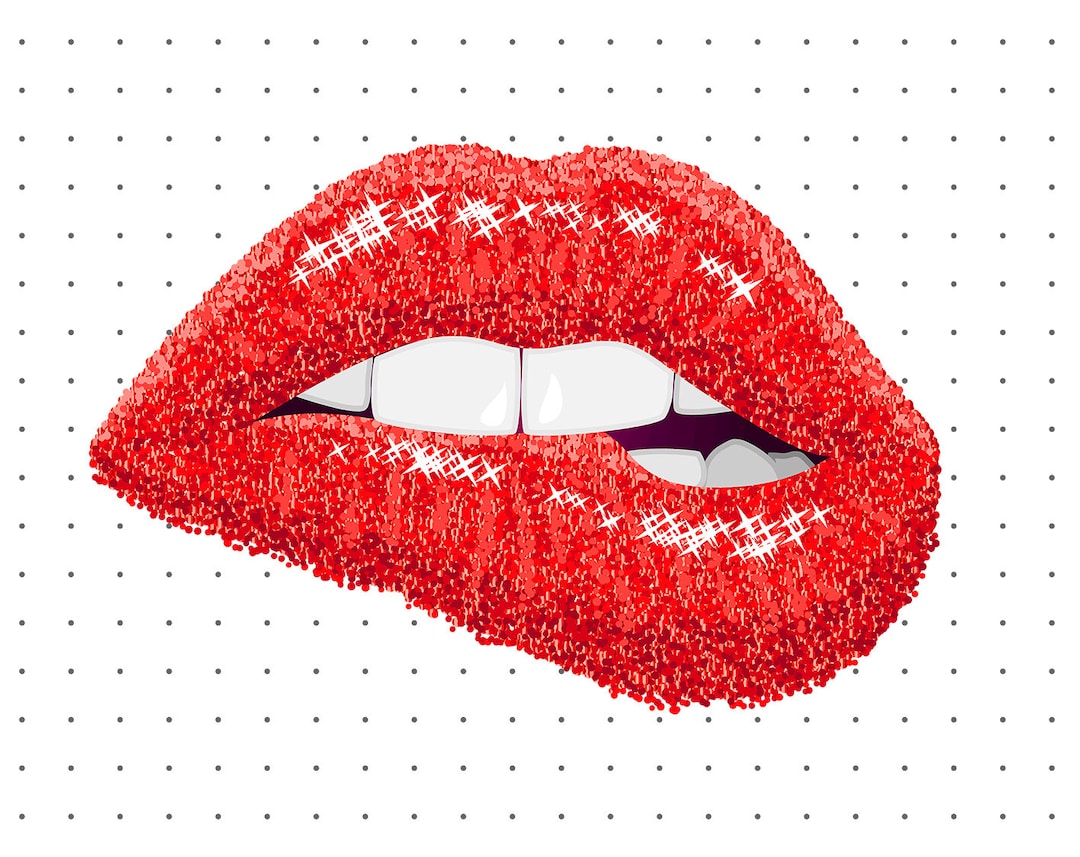 Red Lip Clip Art Png Lips Clipart Dripping Lips Bite Png Printable ...