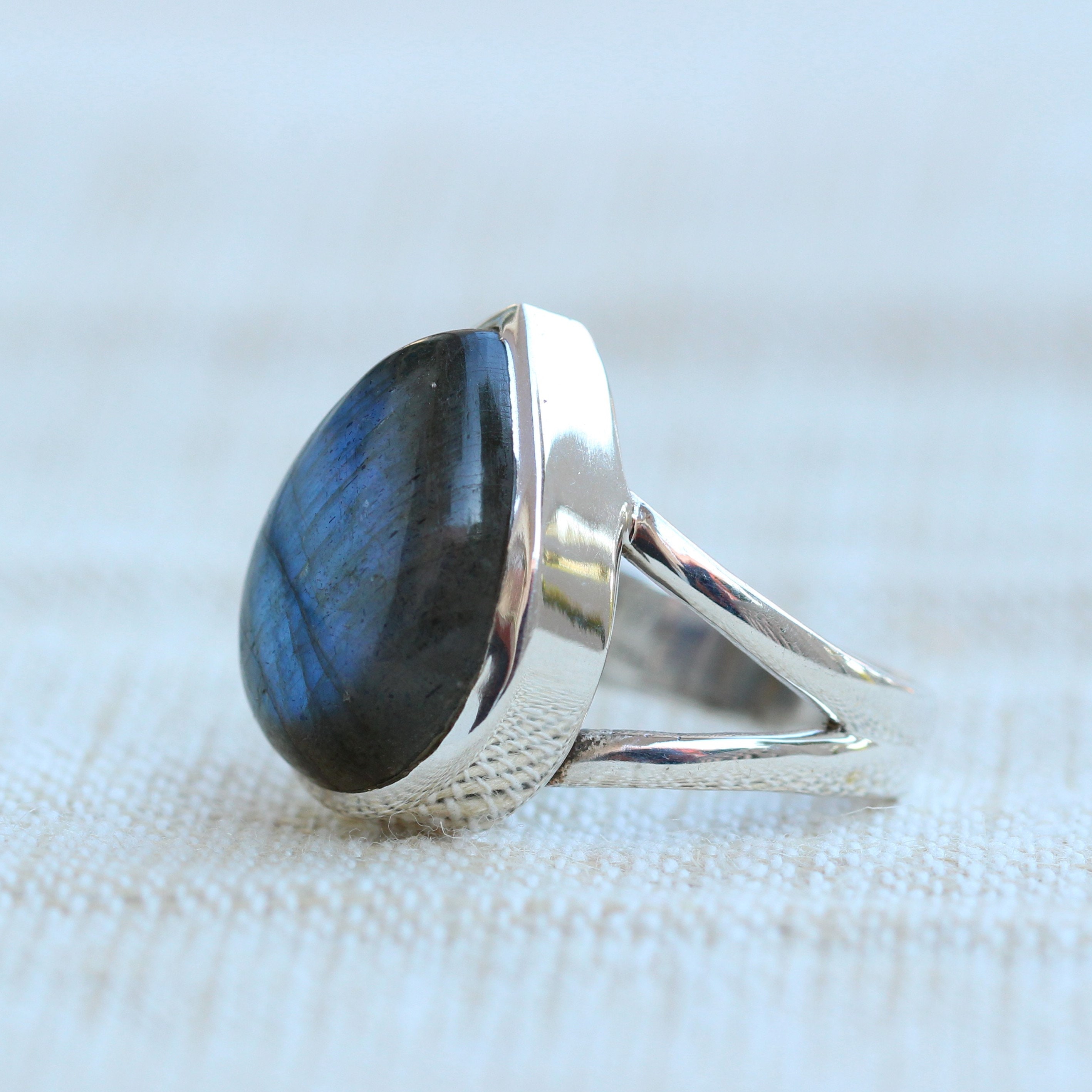 Labradorite Ring Mens Jewelry Sterling Silver Ring Unisex - Etsy