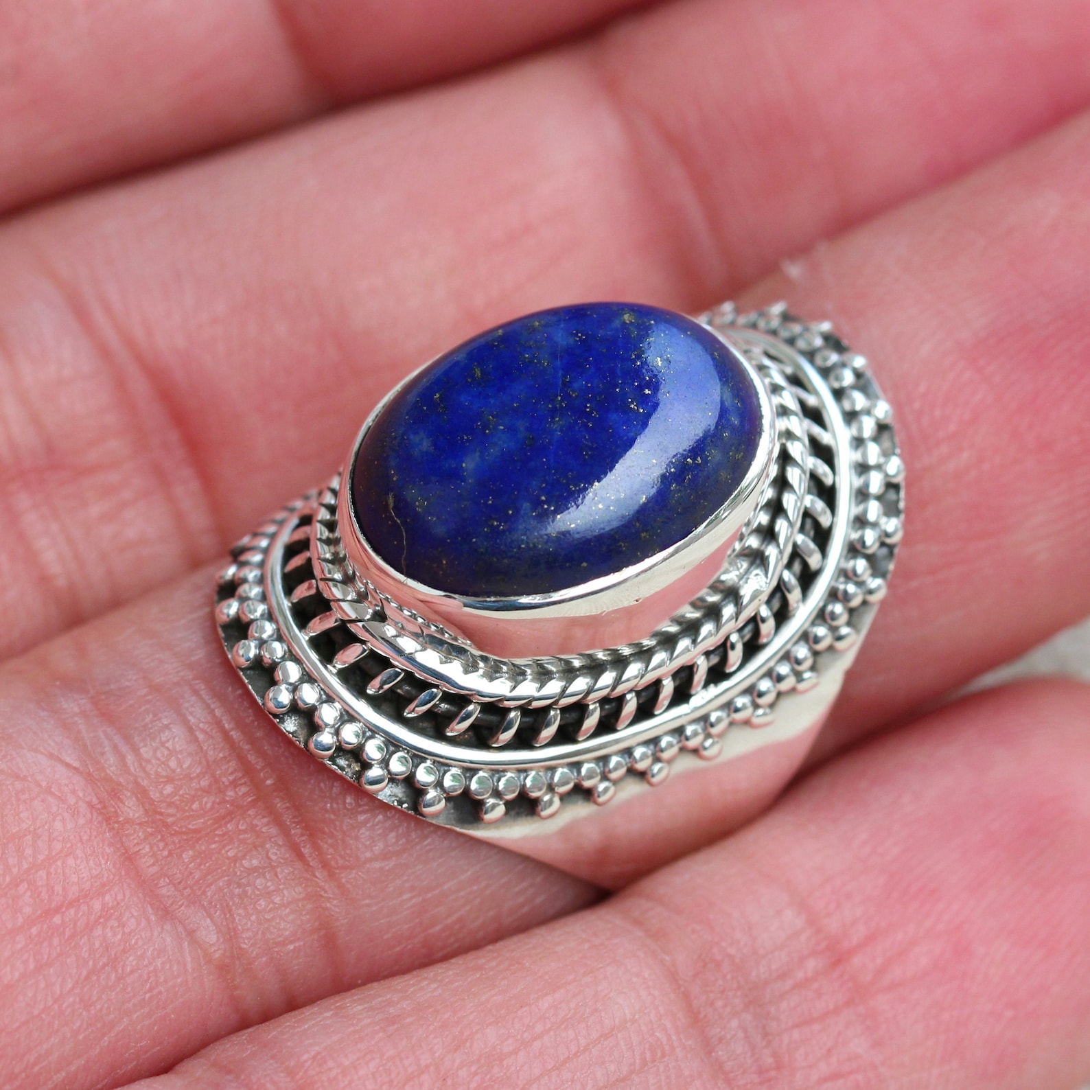 Lapis Lazuli Ring, Sterling Silver Jewelry, Stack Rings, Ring Under 40 ...