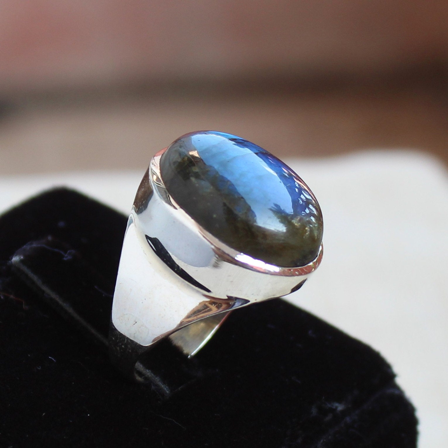 Labradorite Ring, Mens Jewelry, Sterling Silver Rings, Unisex Jewelry ...