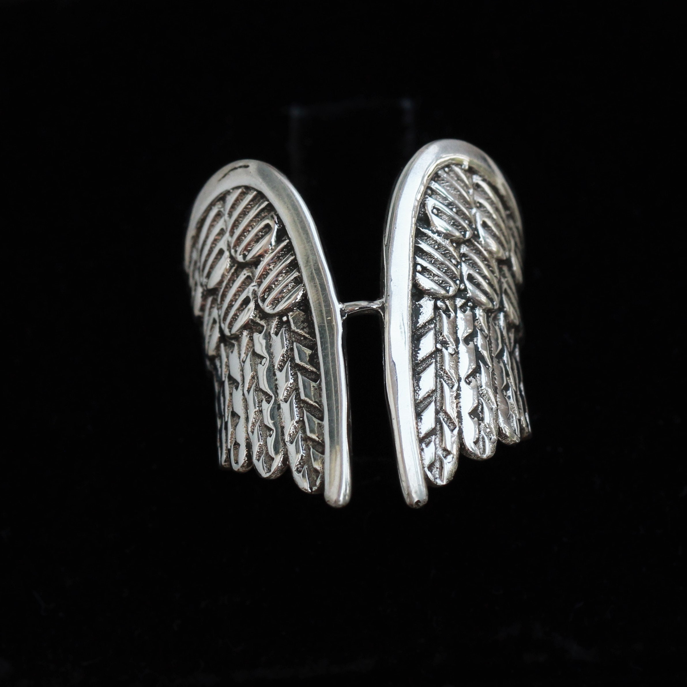 Angel Wings Rings 925 Sterling Silver Jewelry Memorial | Etsy