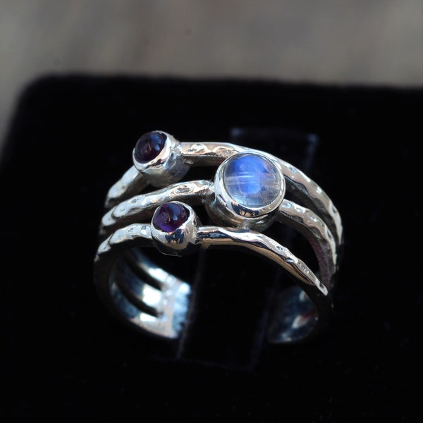 Multi Stone Ring - Etsy