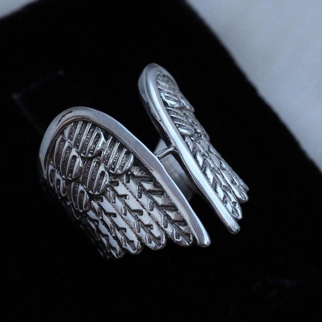 Angel Wings Rings, 925 Sterling Silver Jewelry, Memorial Rings, Freedom ...